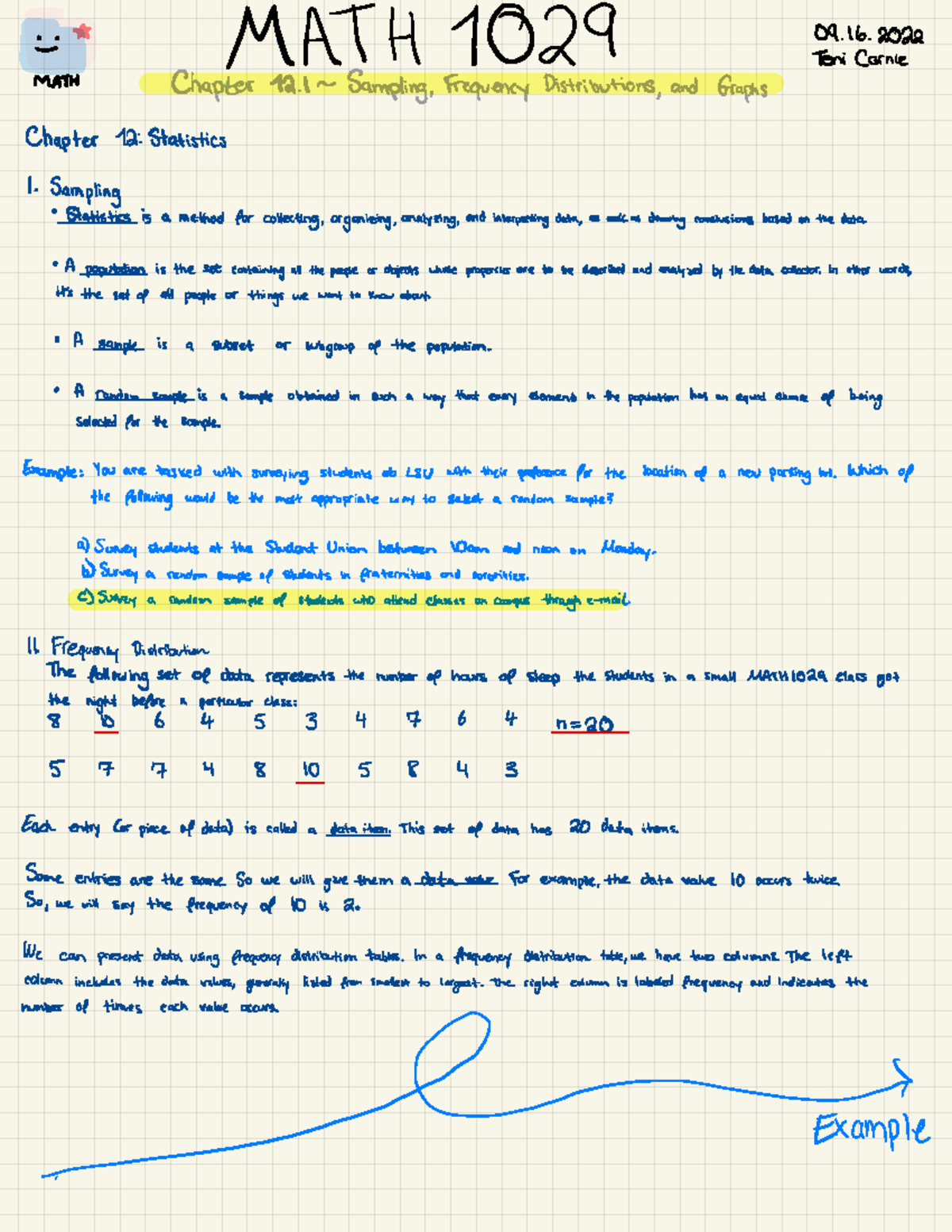 1. Chapter 12 - Math - MATH 1029 - Studocu
