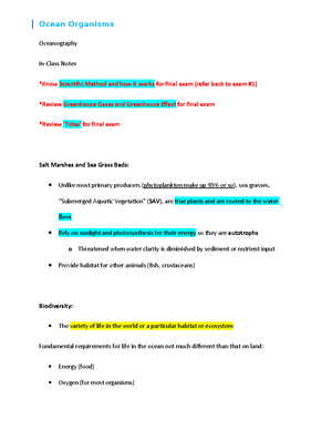 Introduction to Oceanography - Stephanie Camacho-Romero Introduction to ...