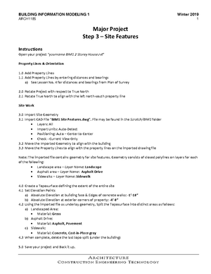 BIM1 Project Step 2 - Step by step process on how to model House in ...