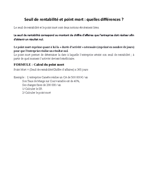C1 - Formules - Exercice destiné à la préparation du Bachelor en ...