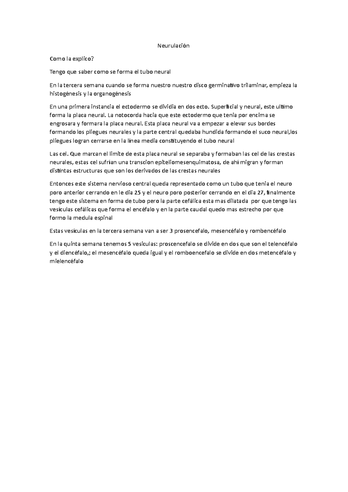 Neurulación - neurulacion en embrio - Neurulación Como la explico ...