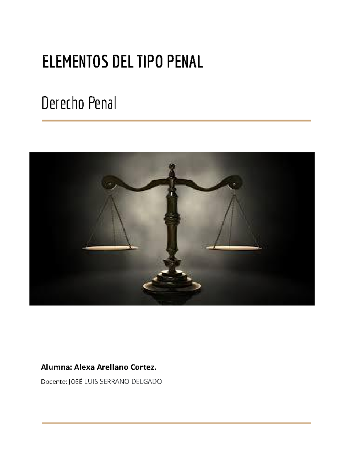Elementos DEL TIPO Penal - ELEMENTOS DEL TIPO PENAL Derecho Penal tu ...