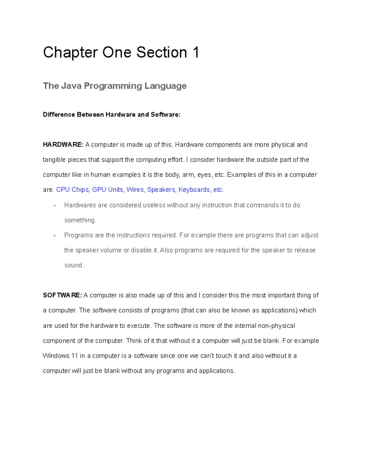 Java Foundation 5th Edition Chapter One Section 1 - Chapter One Section ...