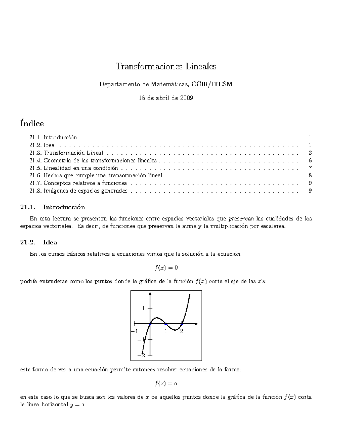 21a.- Transformaciones- Lineales-1 - Transformaciones Lineales ...
