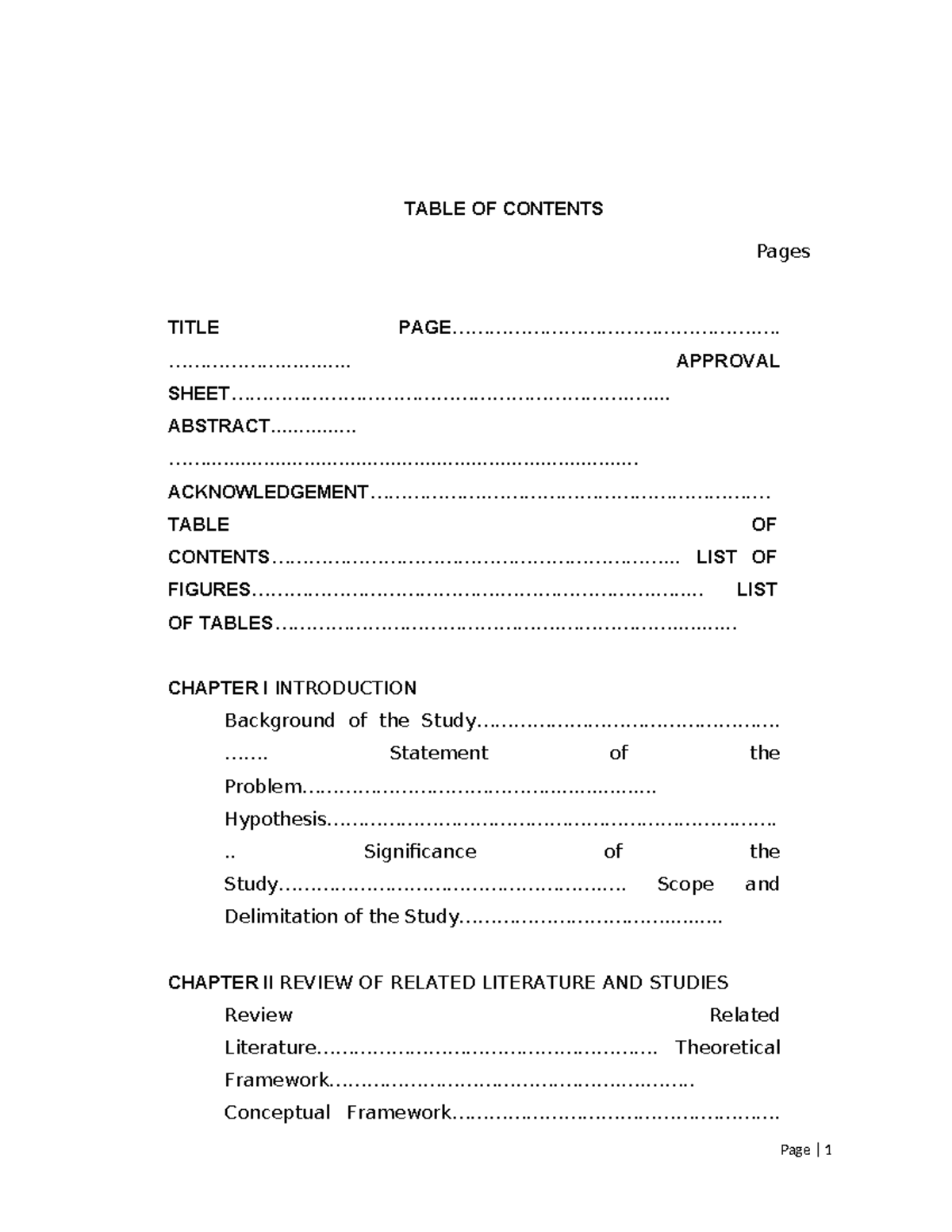 Quantitative - TABLE OF CONTENTS Pages TITLE - Studocu