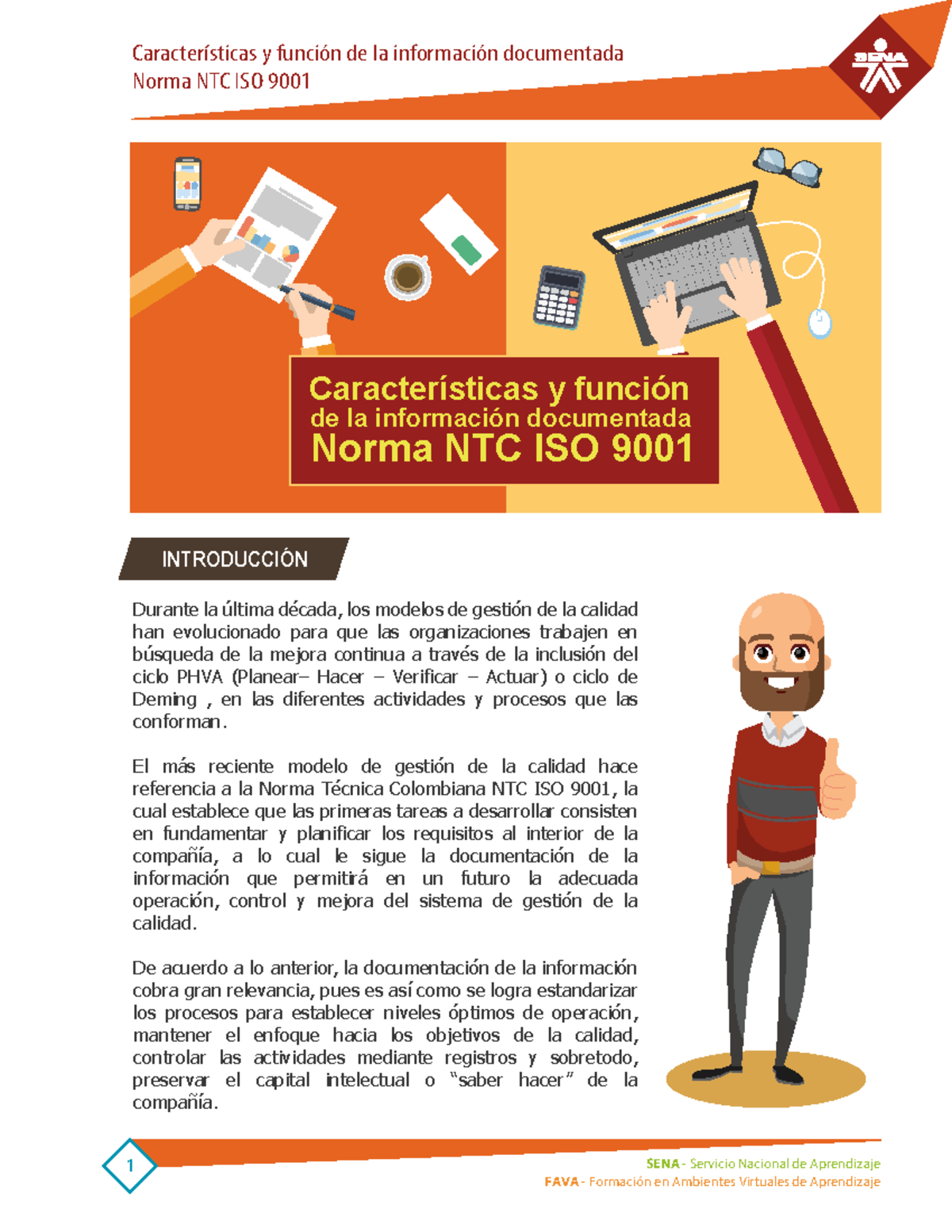 Características y función de la información documentada - SGC NTC ISO ...