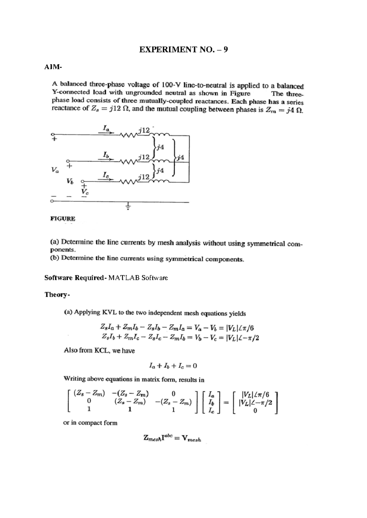 EXP-9 - experiment - EXPERIMENT NO. – 9 AIM- Software Required- MATLAB Software Theory- Matlab ...