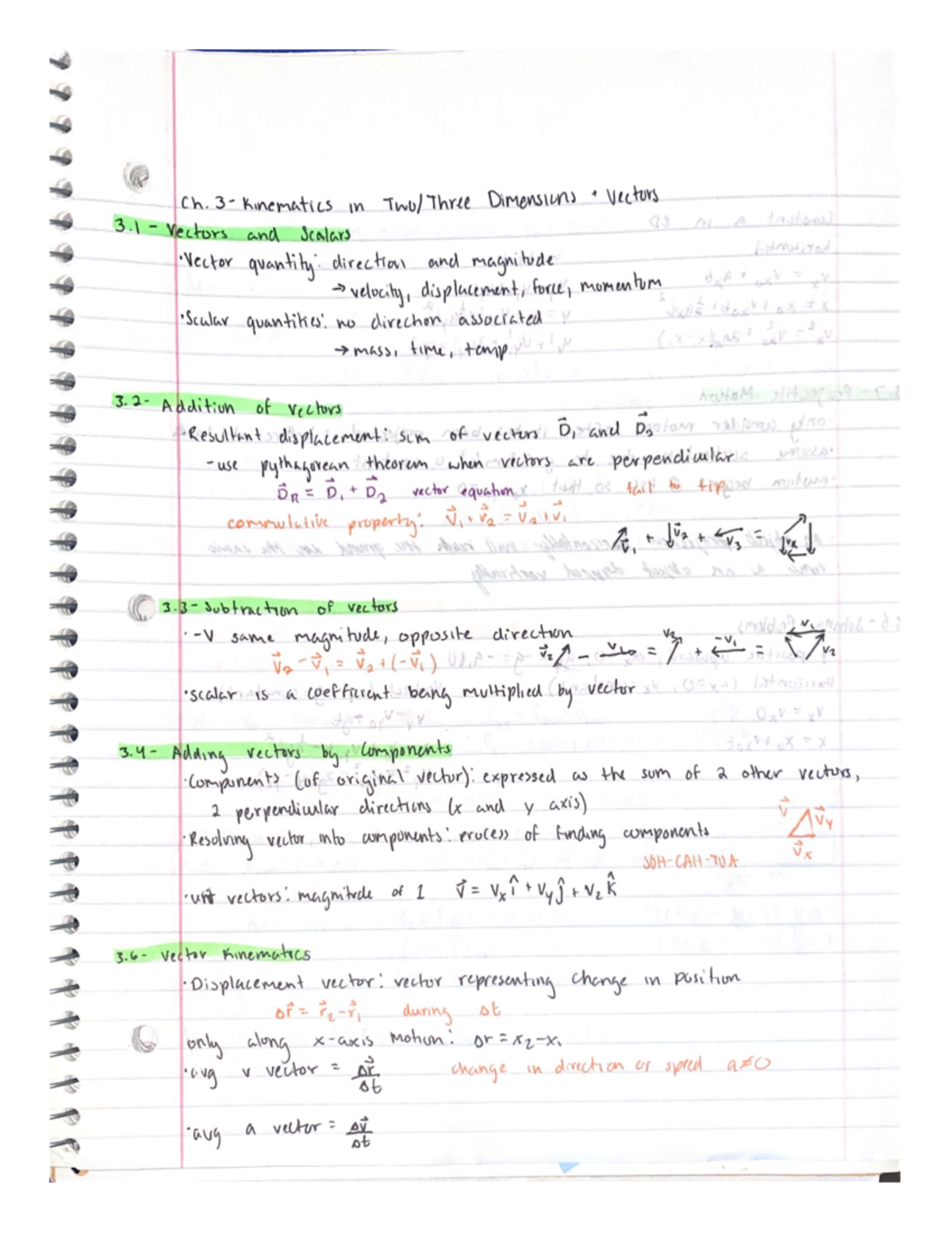 Ch3 Kinematics - Chapter 3 of Physics for scientists and engineers ...