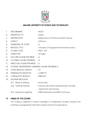 General Pathology Course Outline - Malamulo Campus, Biomedical Science ...