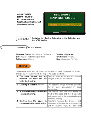 FS1 episode 5 - Jajwkqman - Learning Episode 5: What have you noticed ...