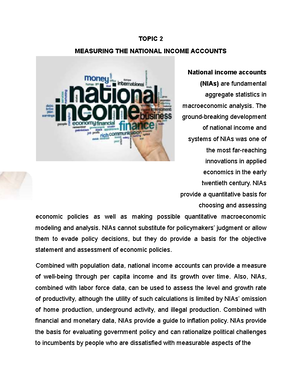 Topic 4 Economic Development - TOPIC 4 PRODUCTIVITY AND GROWTH Why is ...