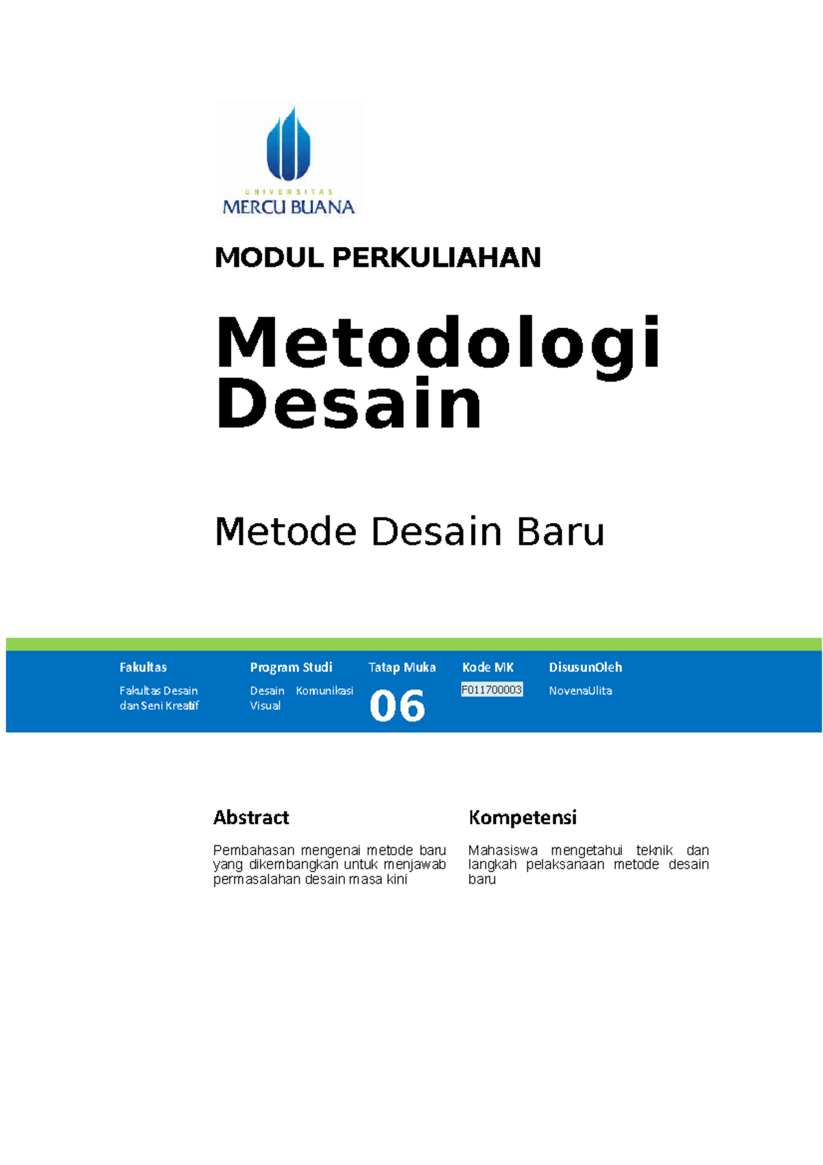 Modul Metodologi Desain [TM06] metode desain baru - MODUL PERKULIAHAN ...