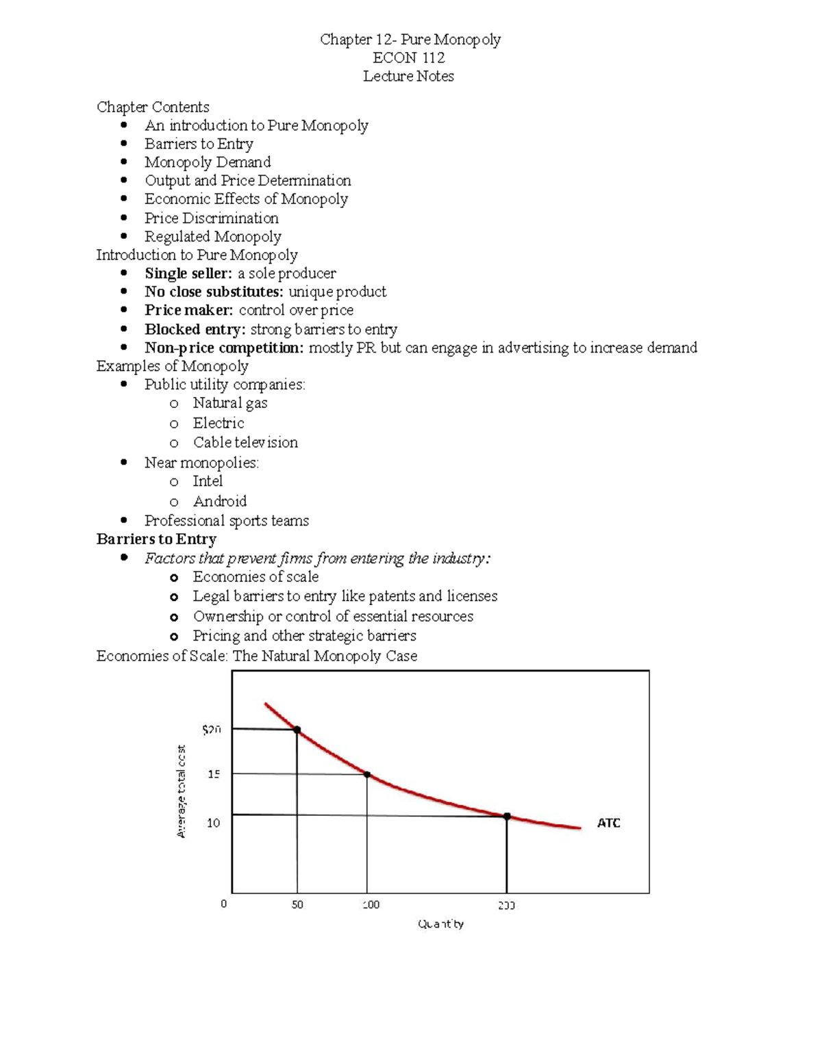 ECON 112- Chapter 12 - Dr. Rajaram - ECON 112 Lecture Notes Chapter ...