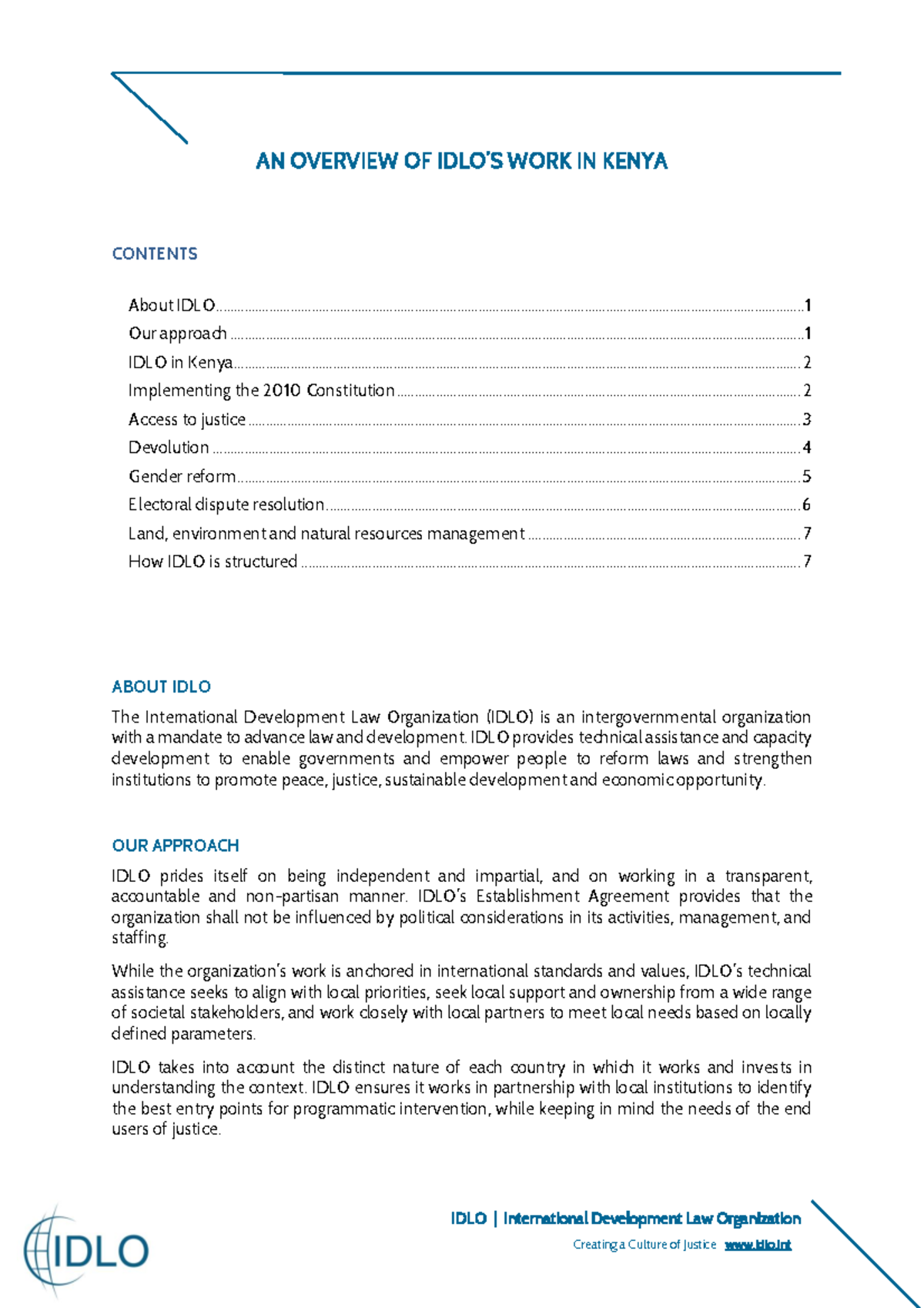 Overview of IDLO Access to Justice - IDLO | International Development ...
