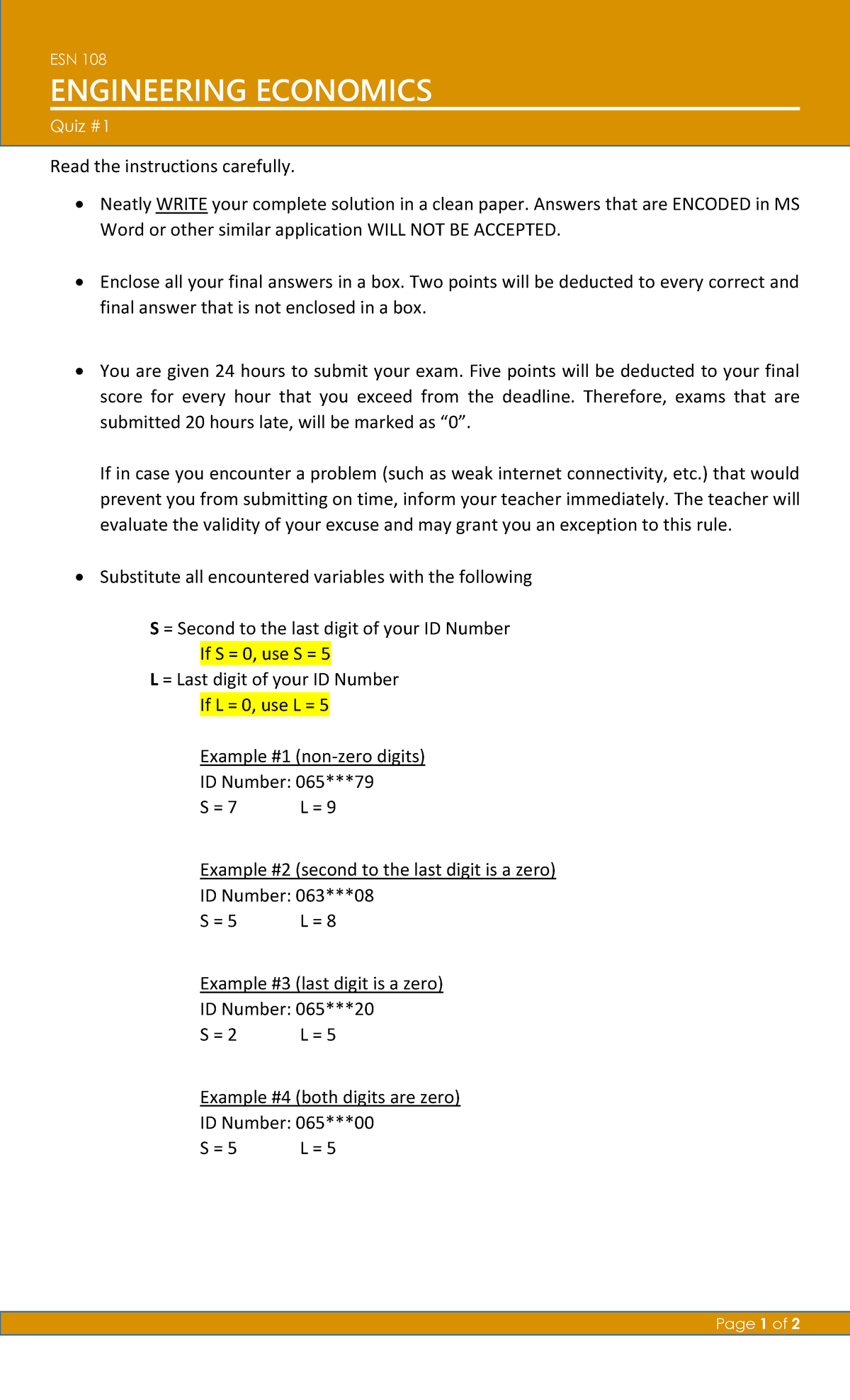 Engineering Economy - Arithmetic Gradient Series - ESN 108 ENGINEERING ...