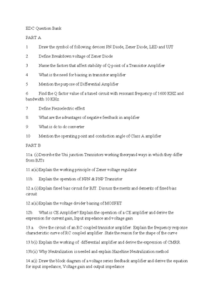 EDC Model question - MANGAYARKARASI COLLEGE OF ENGINEERING (Approved by ...