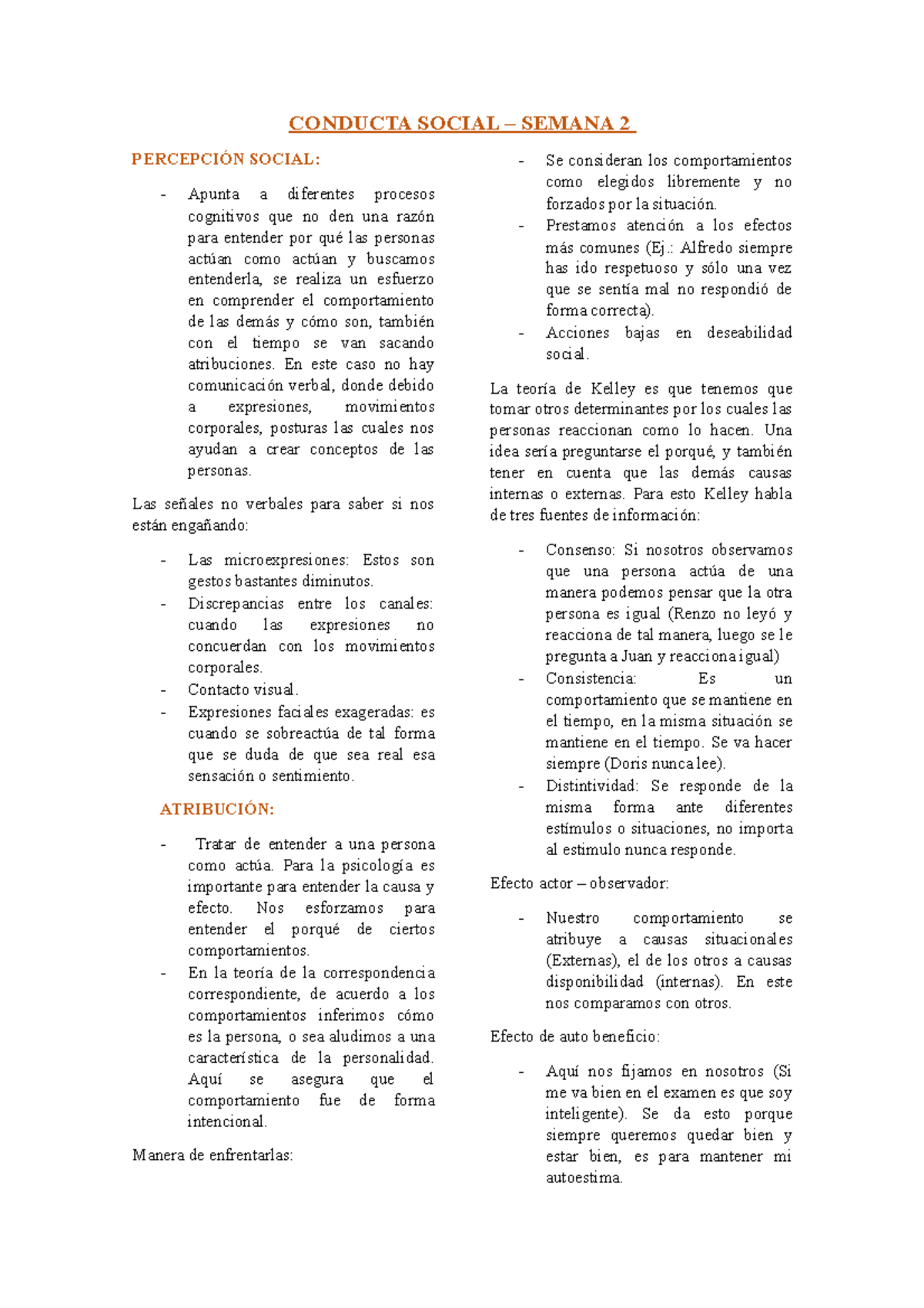 Conducta social - semana 2 - CONDUCTA SOCIAL – SEMANA 2 PERCEPCIÓN ...