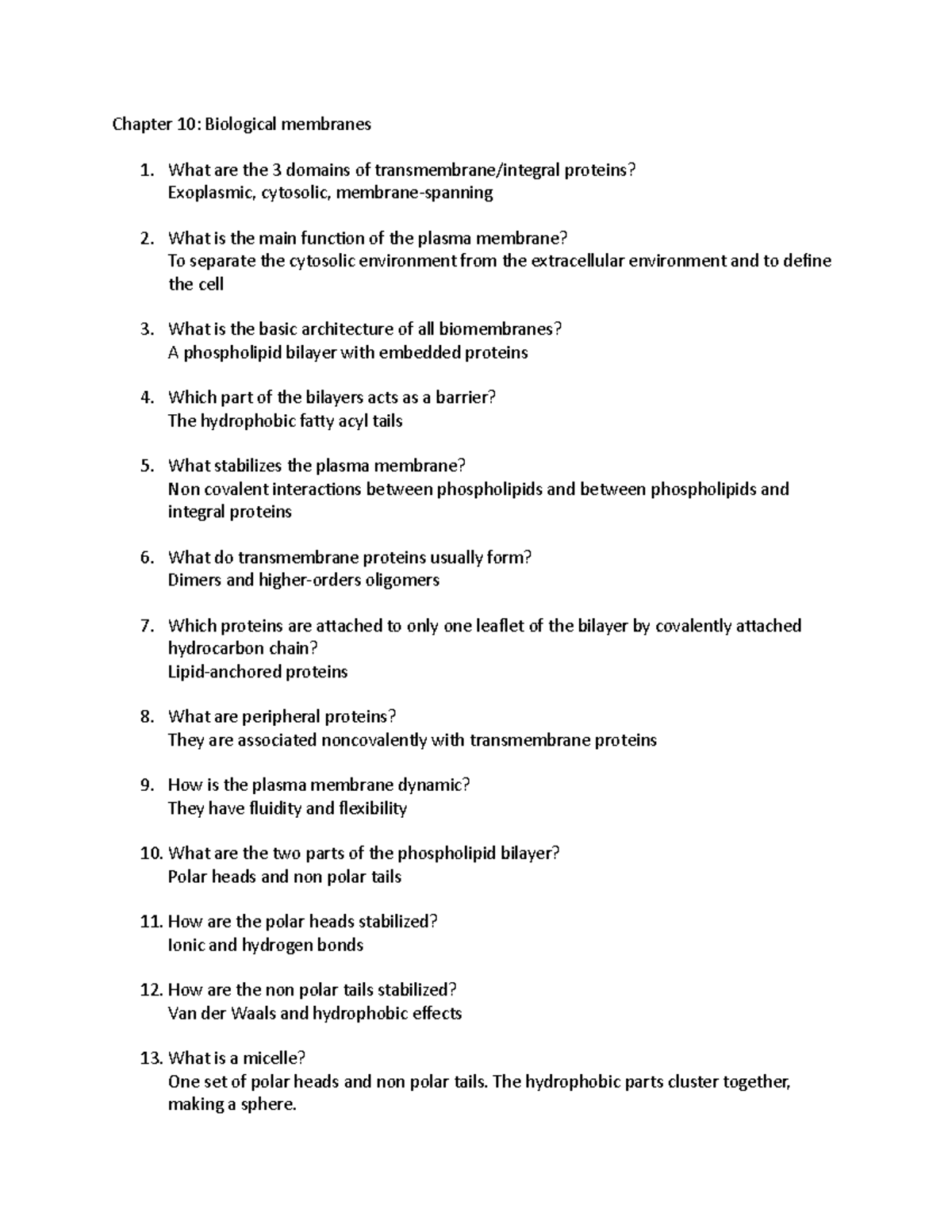 Practice Questions (Cell:Molec Ch. 10 pt 1) - Chapter 10: Biological ...