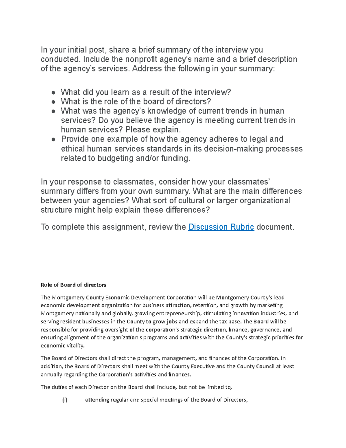 Hse-320 dec 2 Mod 6 - N/A - In your initial post, share a brief summary ...