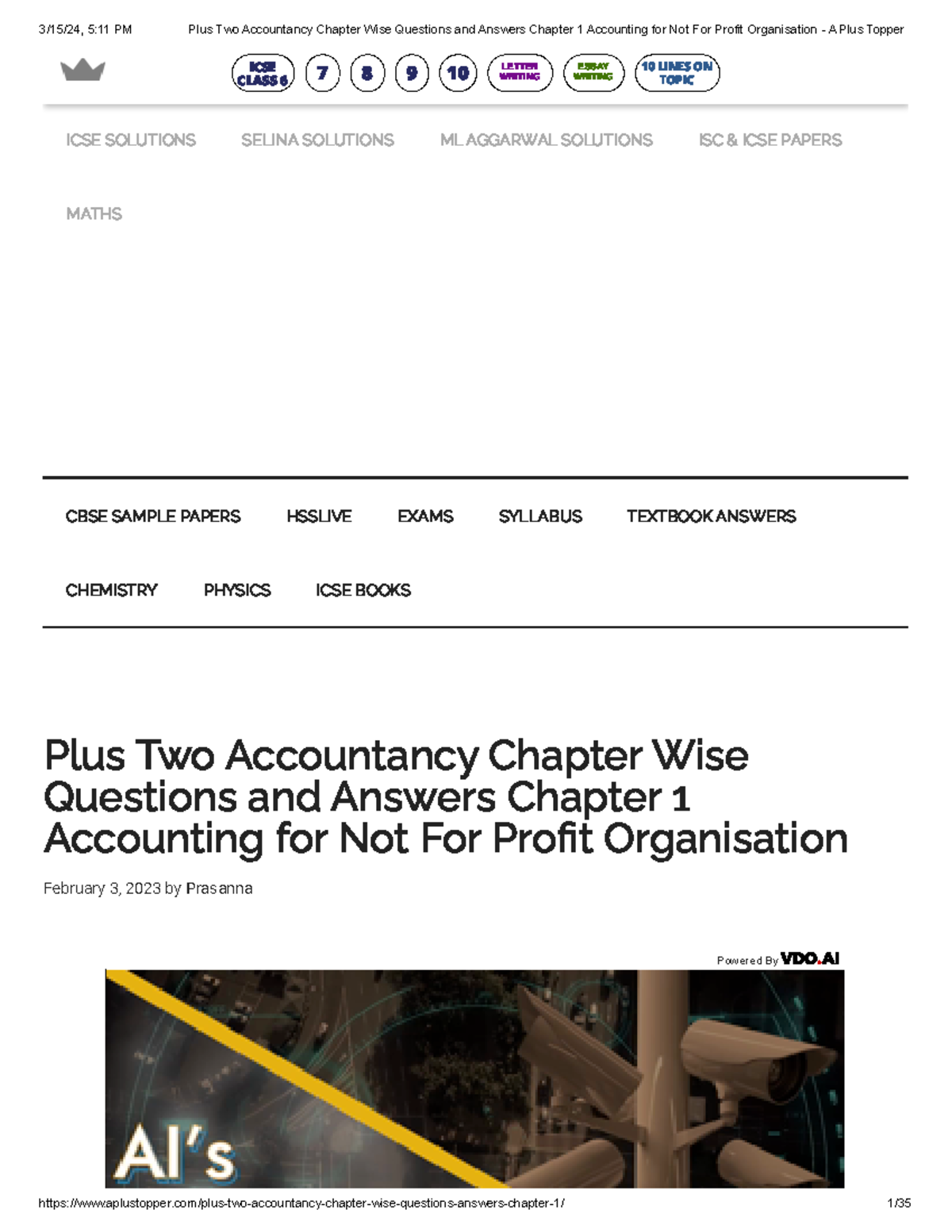 Accounting questions and answers - Plus Two Accountancy Chapter Wise ...