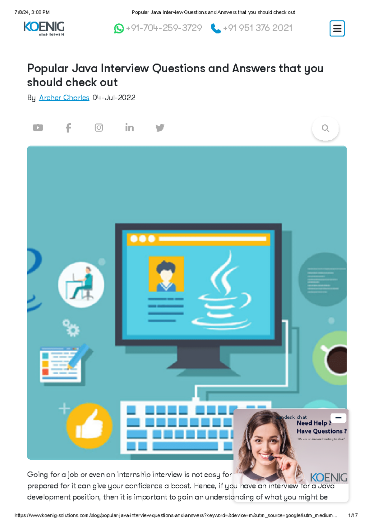 Java 1 - JAVA VIVA QUESTIONS - +91-704-259-3729 +91 951 376 2021 ...