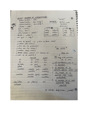 Span1 Study Guide Exam1 WITH answers - Spanish 1 – Study Guide Exam 1 ...