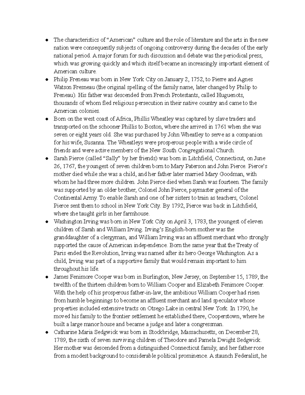 ENGL201 CH. 5 notes - The characteristics of “American” culture and the ...
