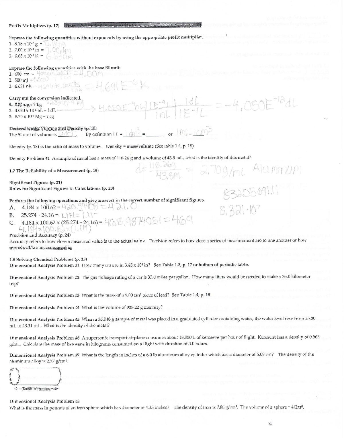General Chem Handout 4 - CHEM 100 - Studocu