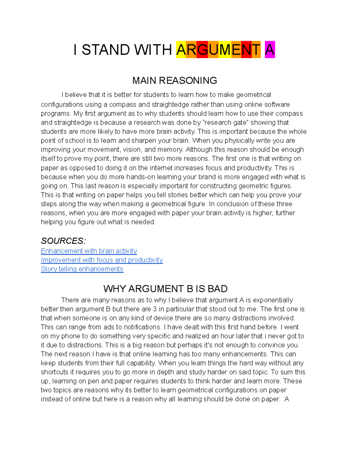 Untitled document - ela assignment ela assignment - I STAND WITH ...
