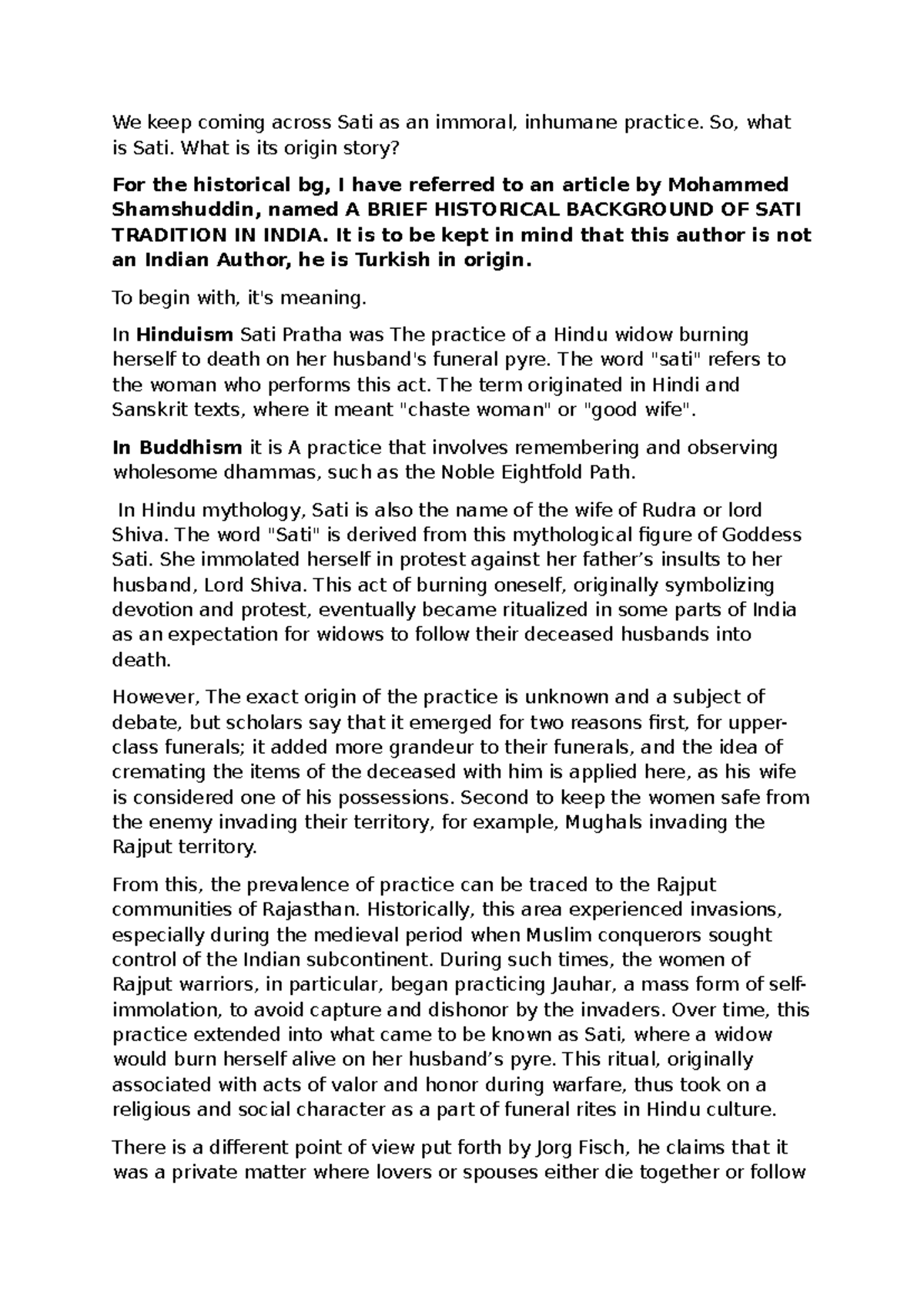 Intro^J sati - Sati system introduction - We keep coming across Sati as ...