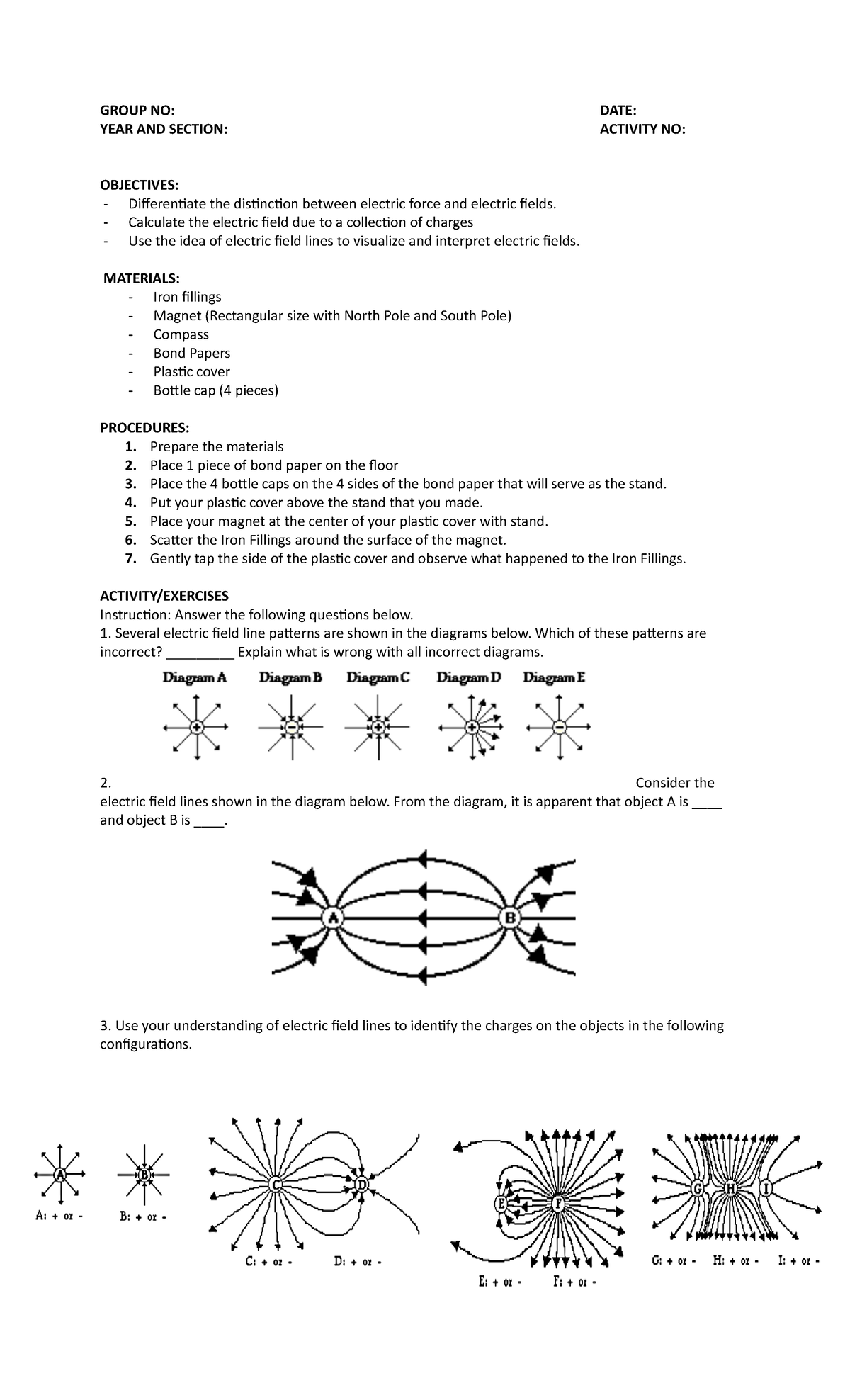 Experimental Activity 3rd Quarter GROUP NO DATE YEAR AND SECTION