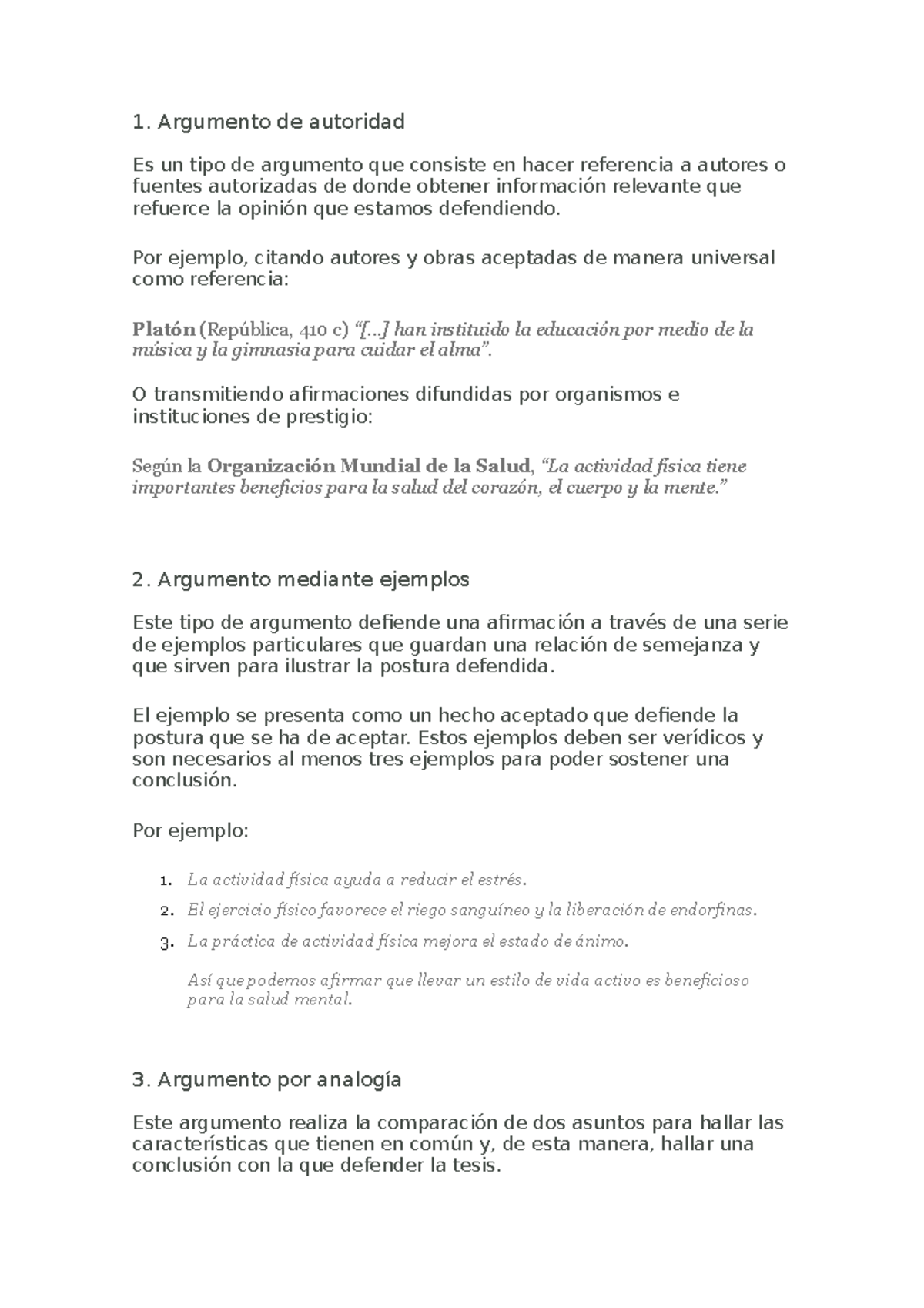 Tipos de argumentos - 1. Argumento de autoridad Es un tipo de argumento ...