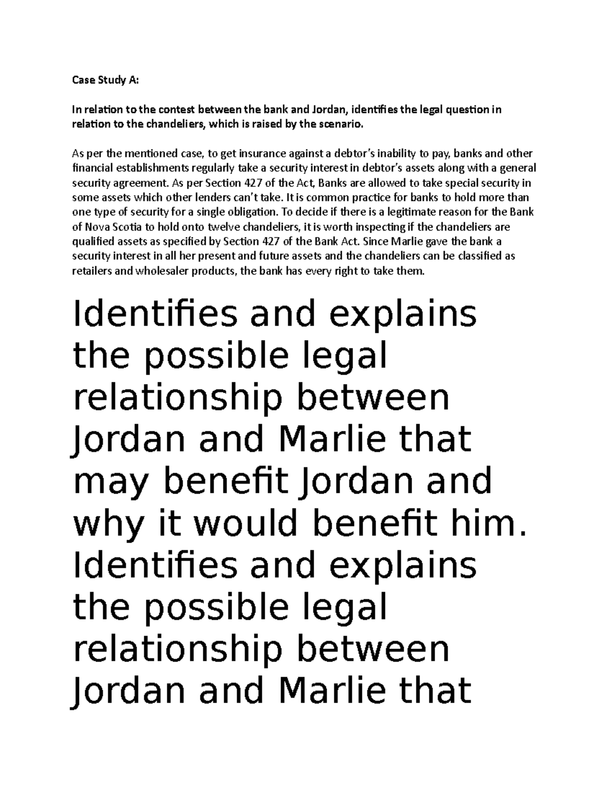 LGST 369 Assignment 5 - Case Study A: In relation to the contest ...