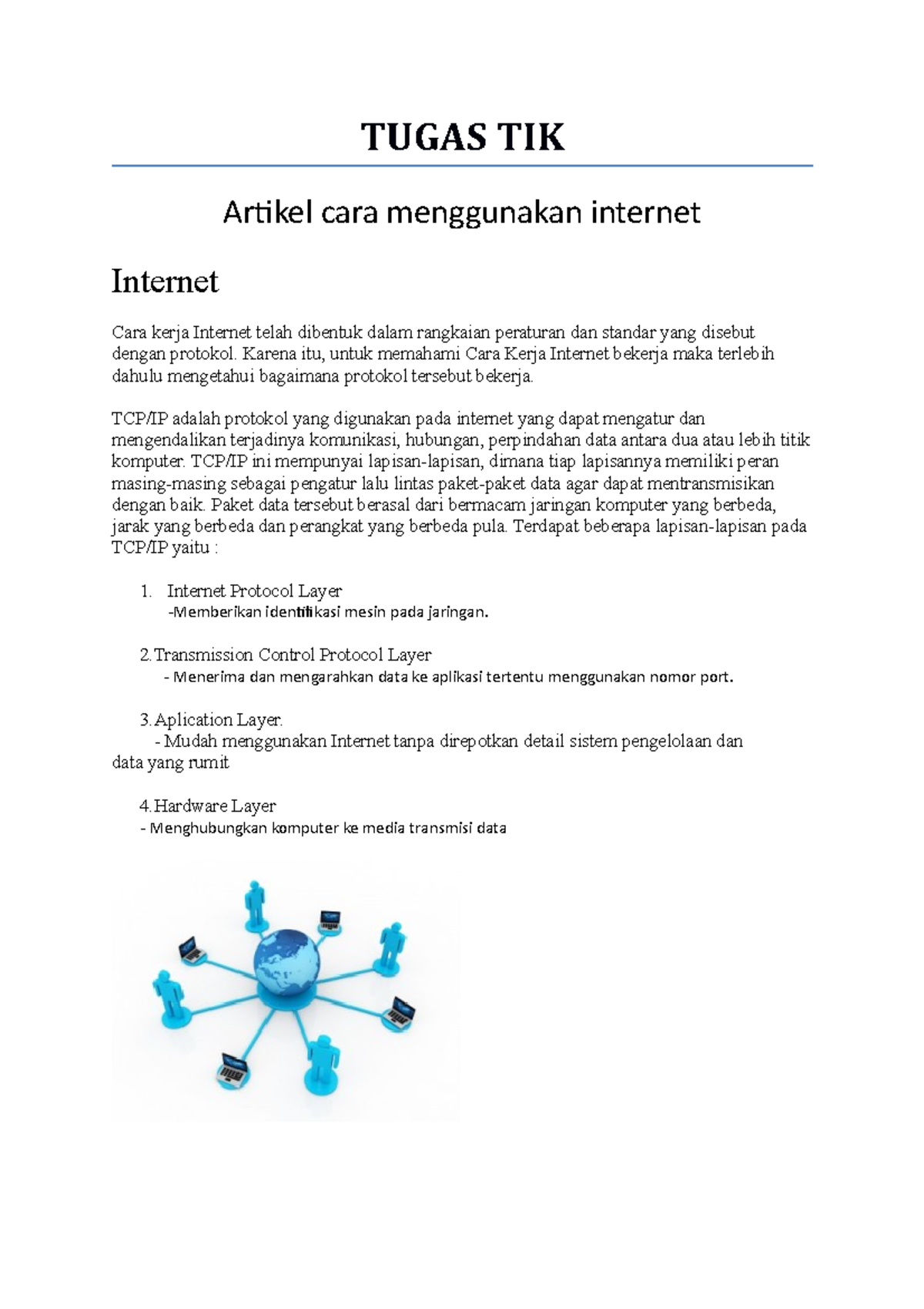 artikel cara menggunakan internet - TUGAS TIK Artikel cara menggunakan ...