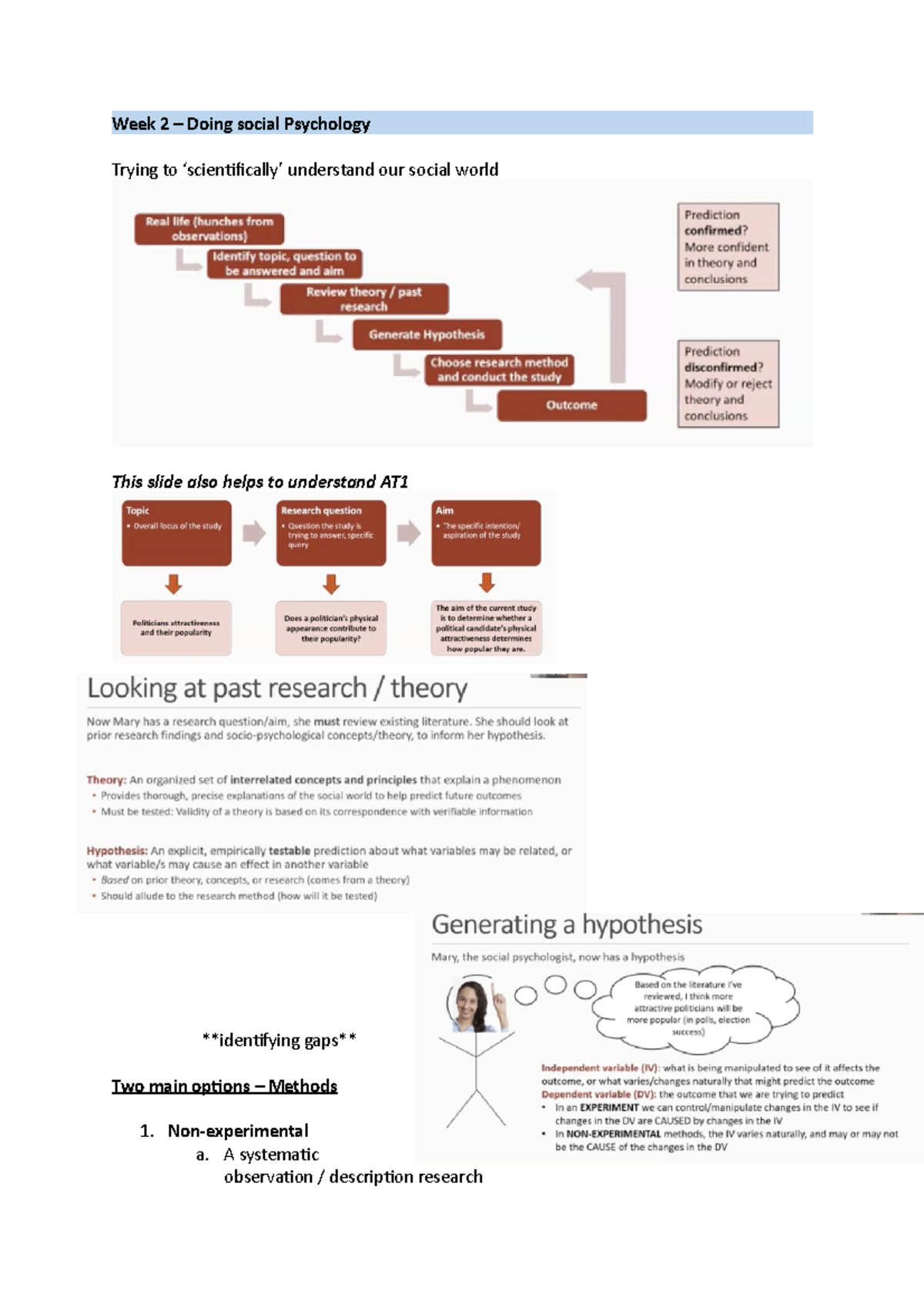 Week 2 - how do we do social psychology - Week 2 – Doing social ...