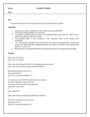 CS3691-EIOT LAB EXP 1&2 - CS3691-EMBEDDED SYSTEMS AND IOT LAB EXPERIMENTS EXP NO 1: Write 8051 ...