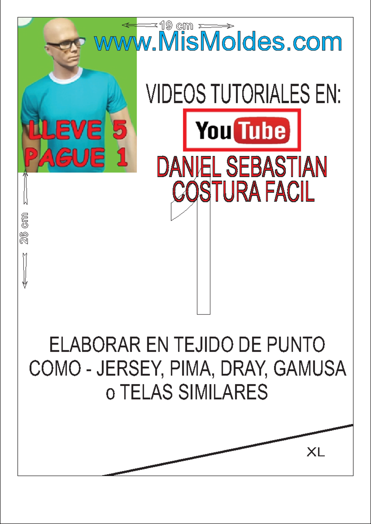 Cuello Redondo Adulto - awdwadwada - 1 XL L ####### MisMoldes VIDEOS TUTORIALES EN: DANIEL ...