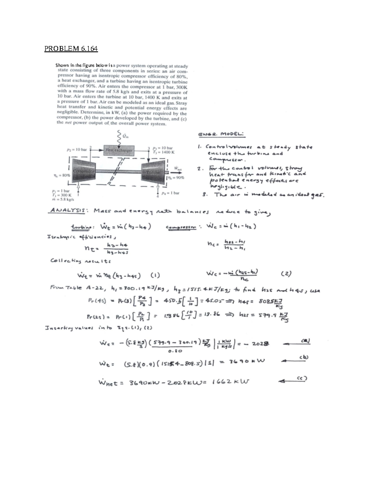 Practice Problem Set 3 - ME20000 - PROBLEM 6. Shown in the figure below ...