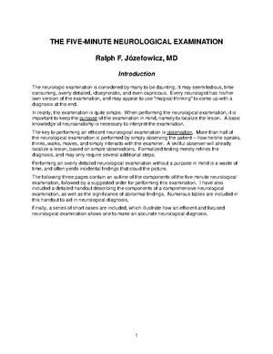 Neurologic-exam-lecture - The Neurological Examination Neuro Exam Tools ...