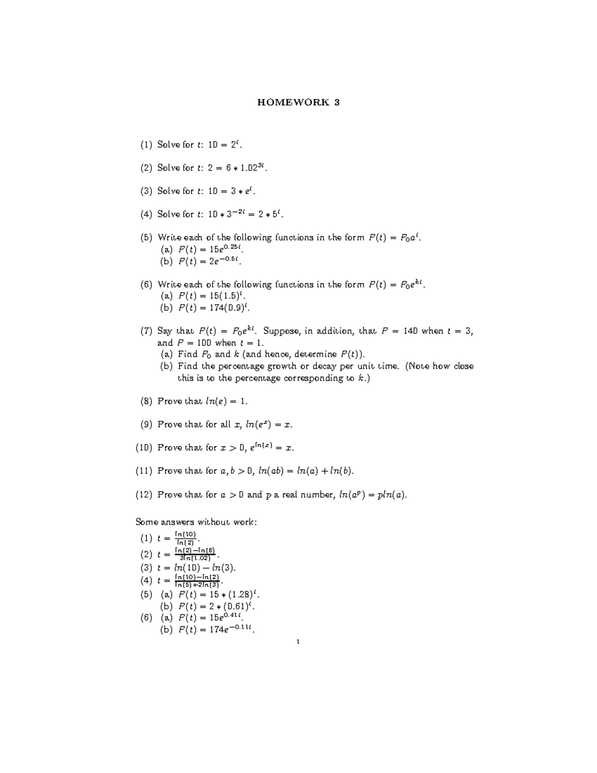 Hw3 - Math Homework 3 Chapter 2 Problems and Solutions.Down to its ...