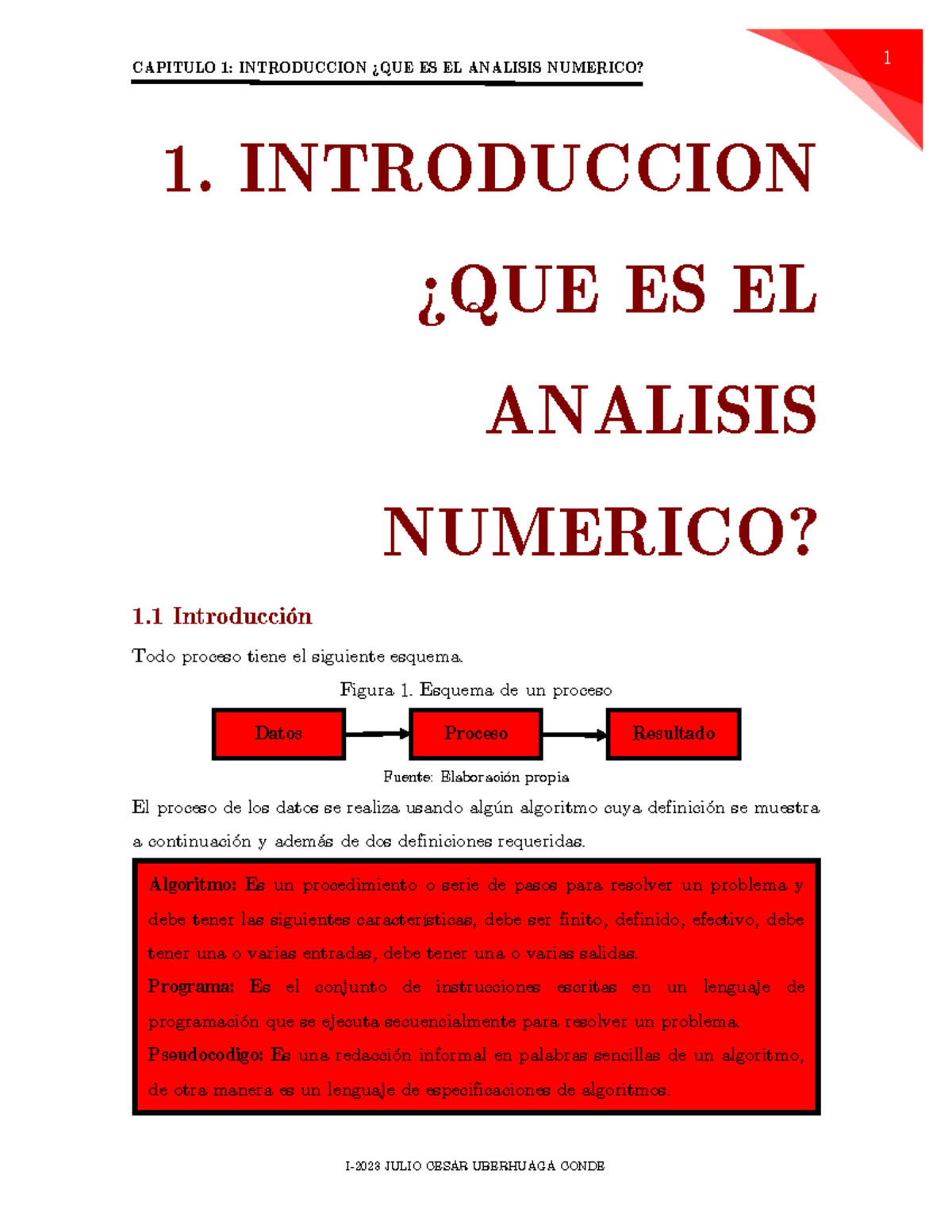 CAP 1 MEC 130 - libro para primer parcial de metodos - CAPITULO 1: INTRODUCCION ¿QUE ES EL ...