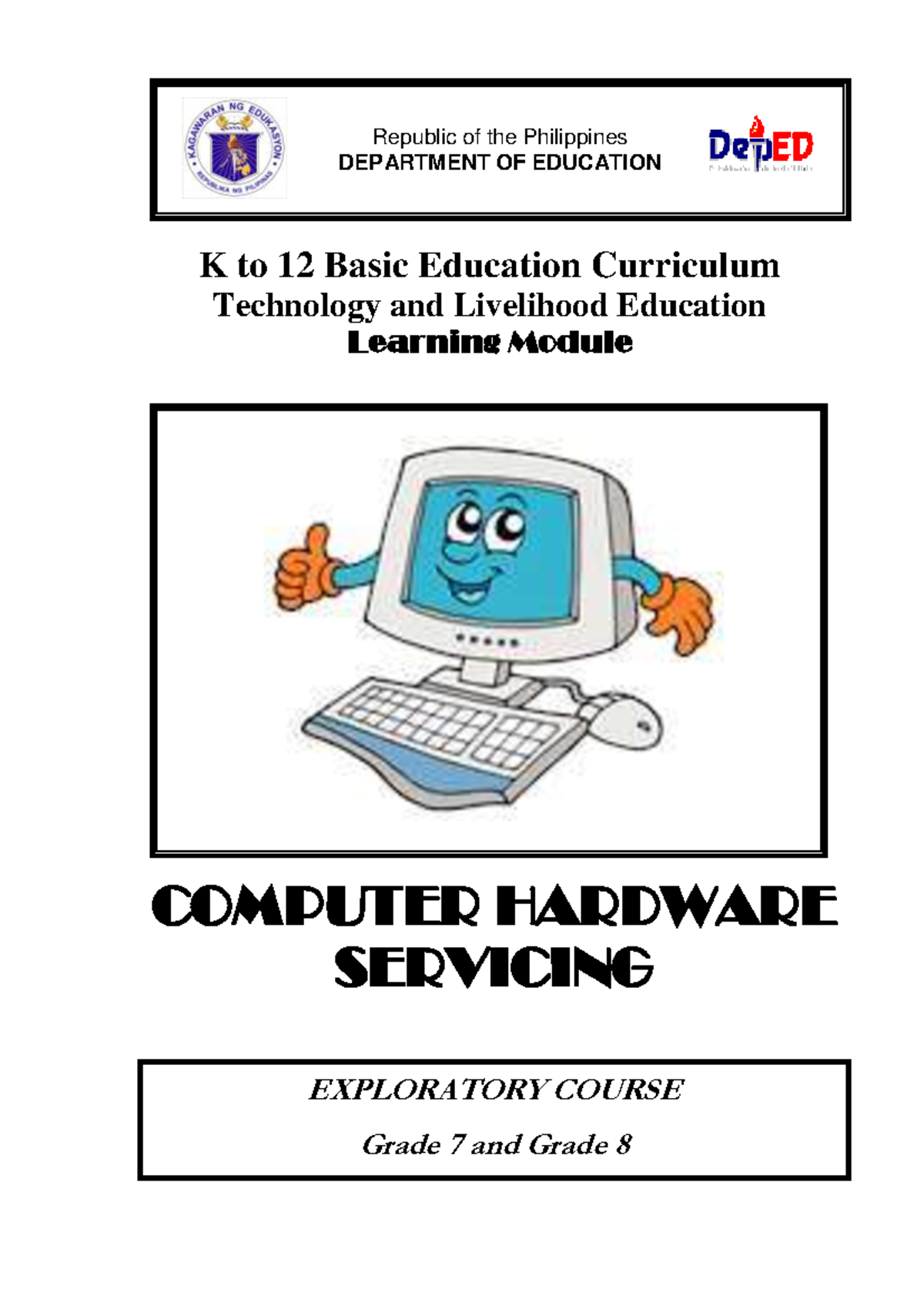 PC Hardware Servicing LM - K to 12 Basic Education Curriculum ...