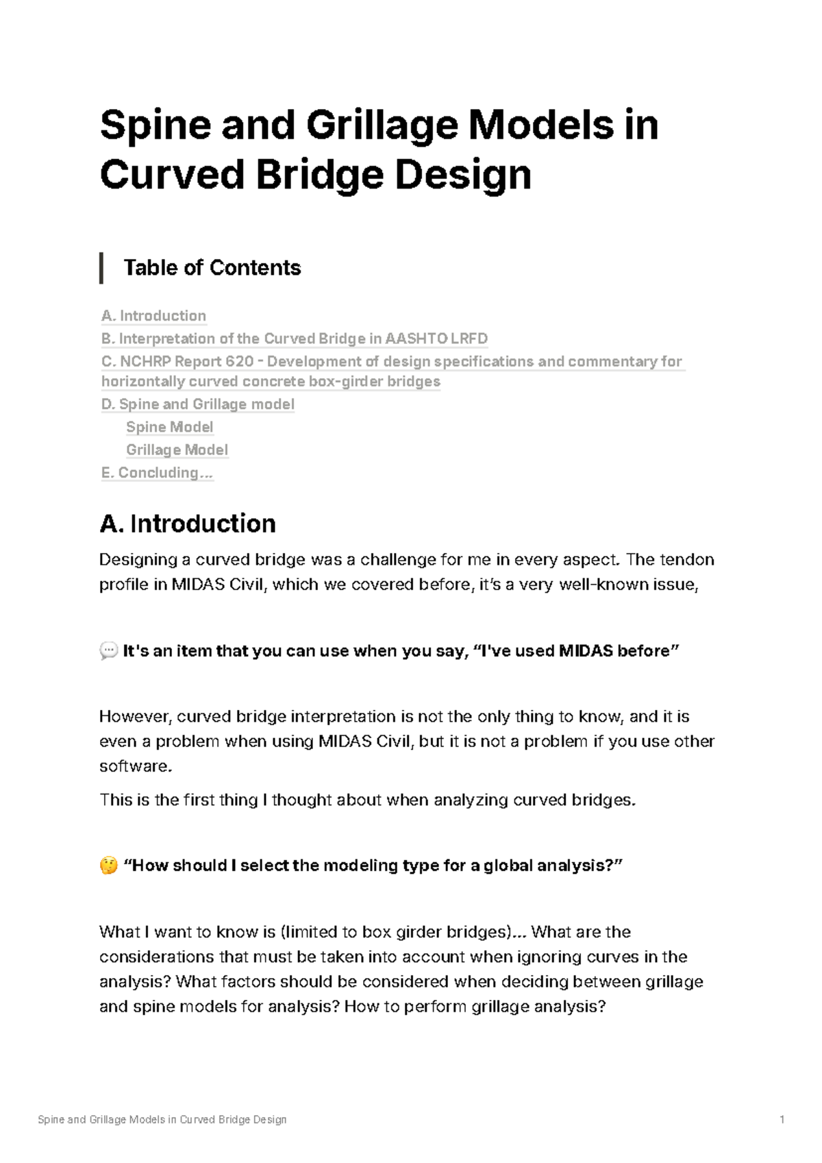 Midas Spine and Grillage Models in Curved Bridge Design - Spine and ...