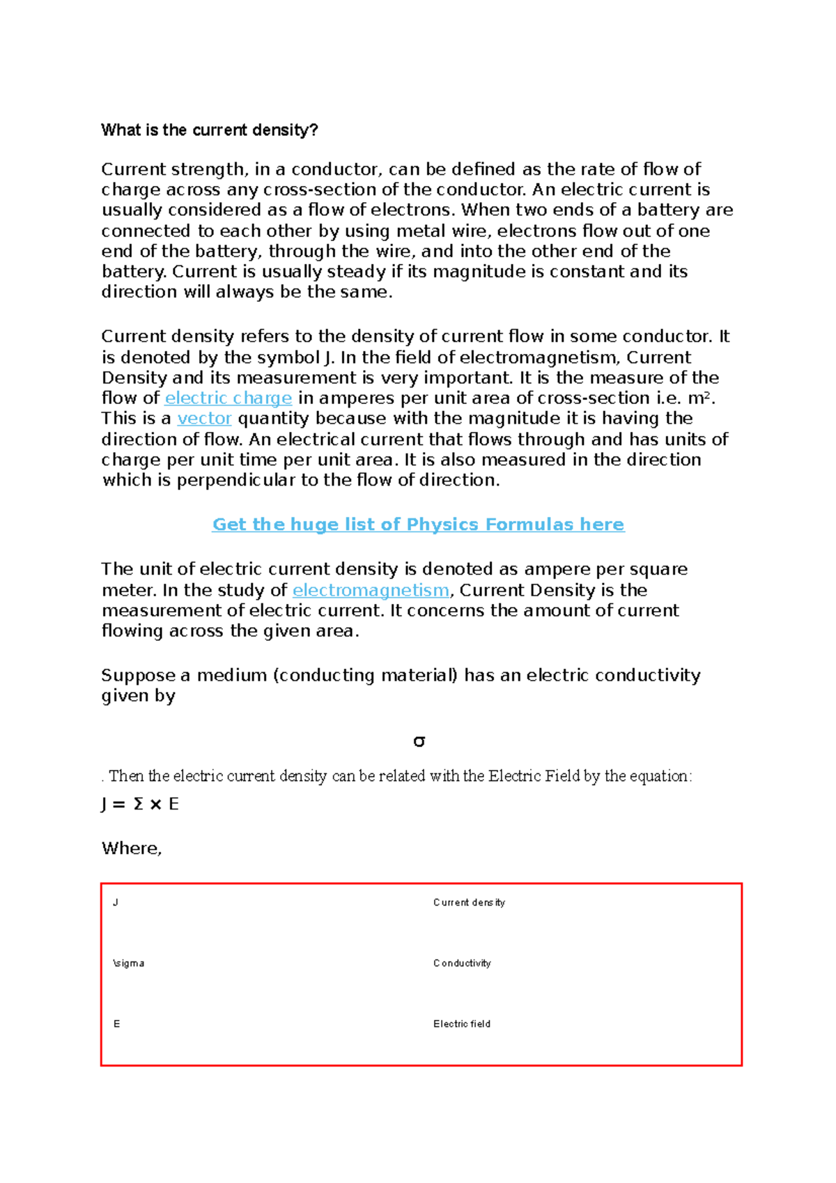 Current Density Definition Formula Equcations Examples What Is The current-density-definition-formula-equcations-examples-what-is-the