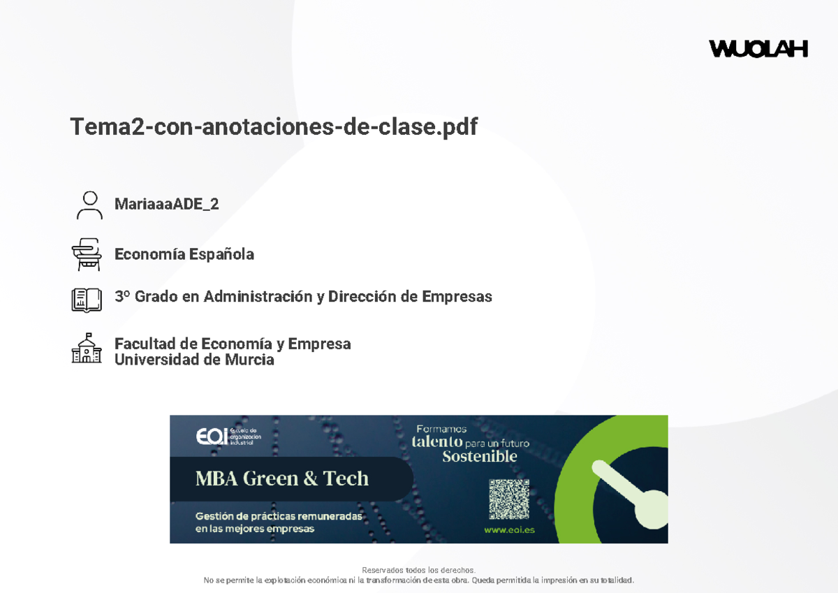 Wuolah free Tema2 con anotaciones de clase - Tema2-con-anotaciones-de-clase MariaaaADE_ Economía ...