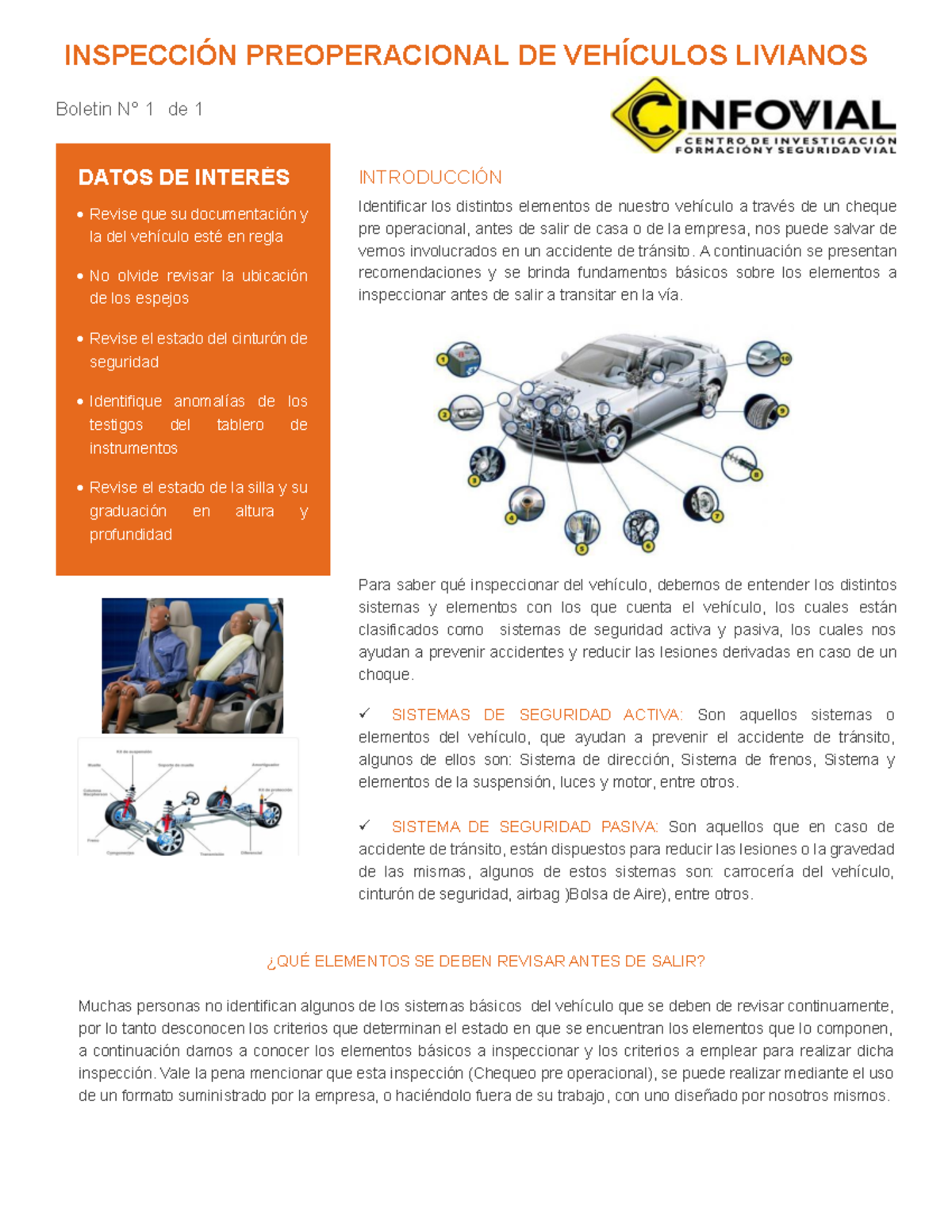 Bolsevi 001 090617- Inspección- Preoperacional-VEH- Liviano- Liviano - INSPECCIÓN PREOPERACIONAL ...