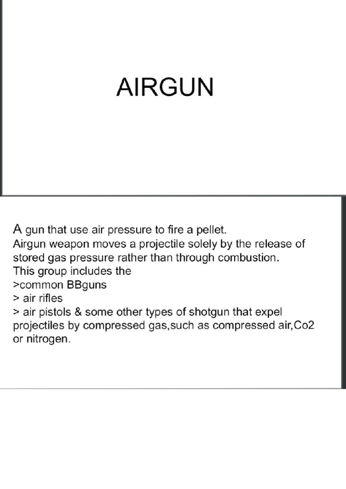 Airgun - notes on air gun - Forensic science and criminology - Studocu
