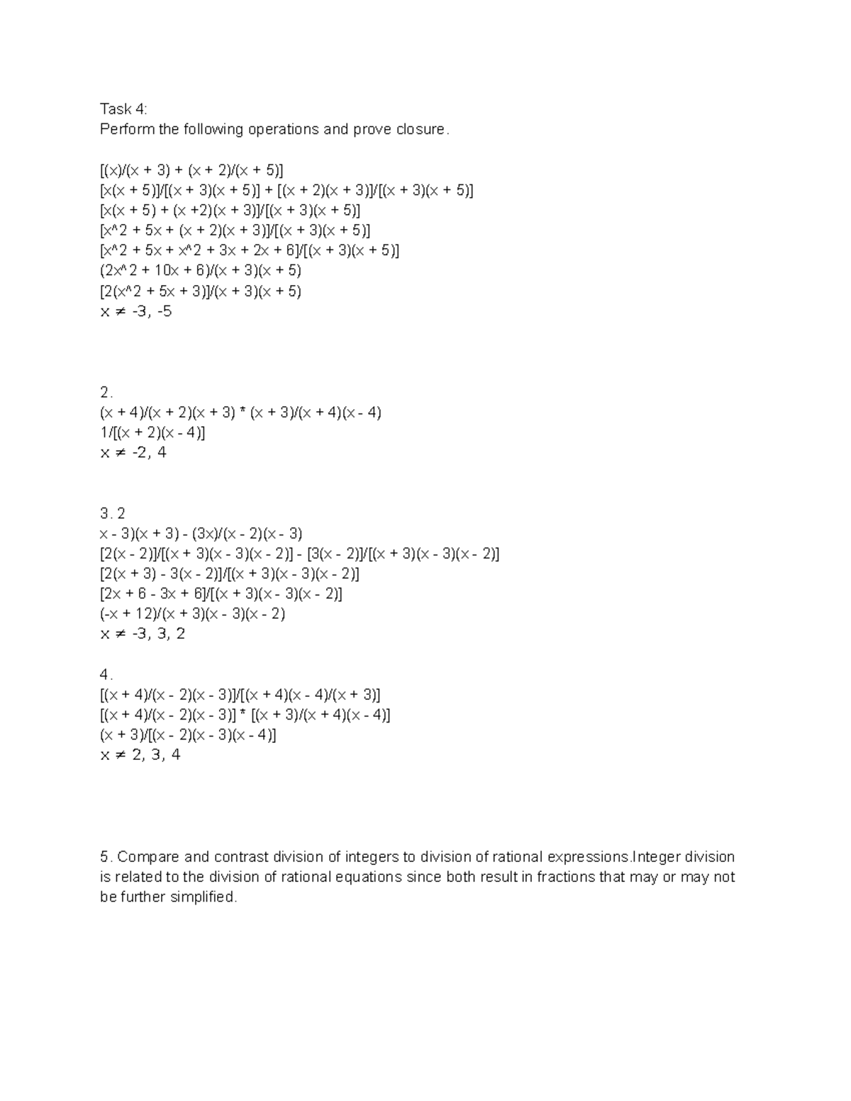 Task 4 - here - Task 4: Perform the following operations and prove ...