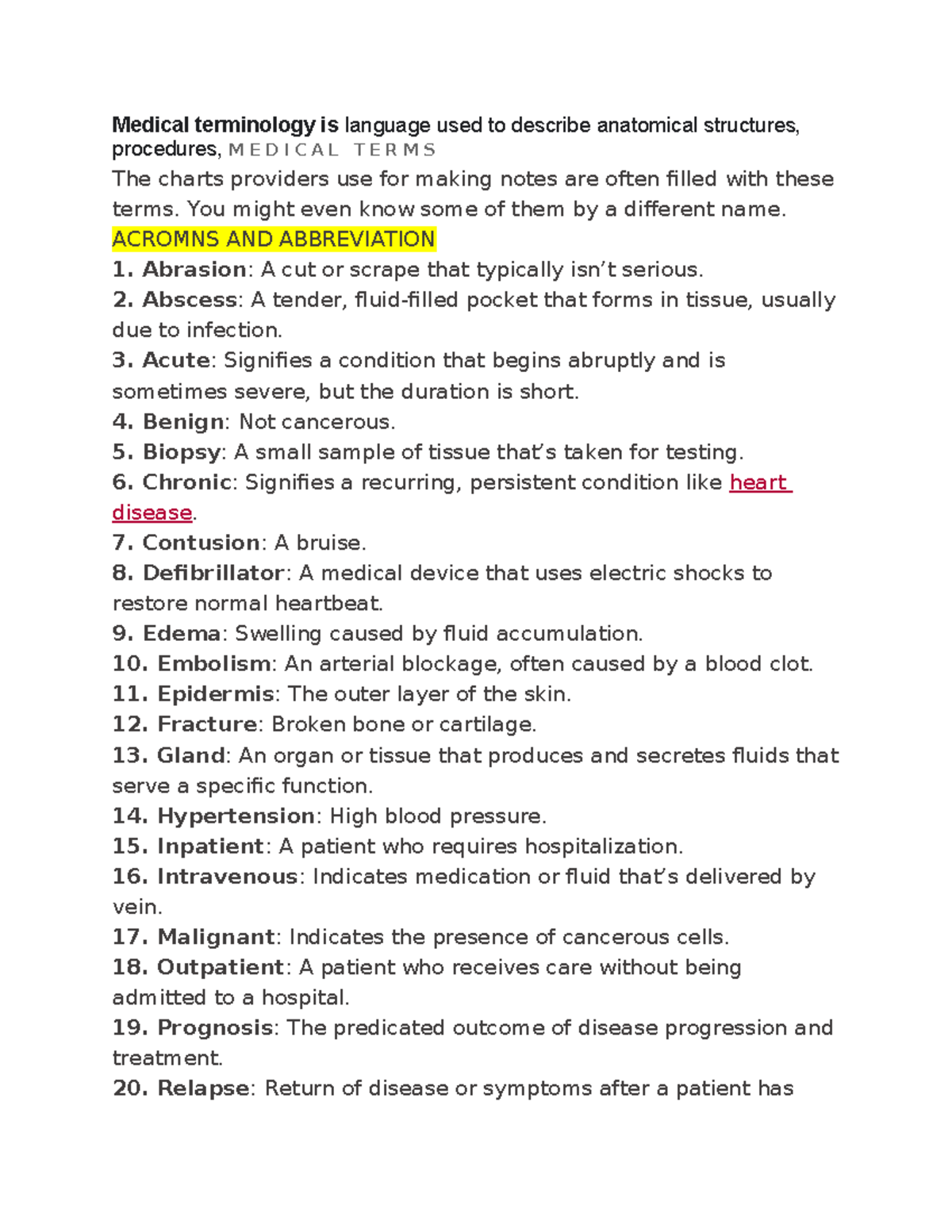 Medical Terminology xxxx4 - Medical terminology is language used to ...