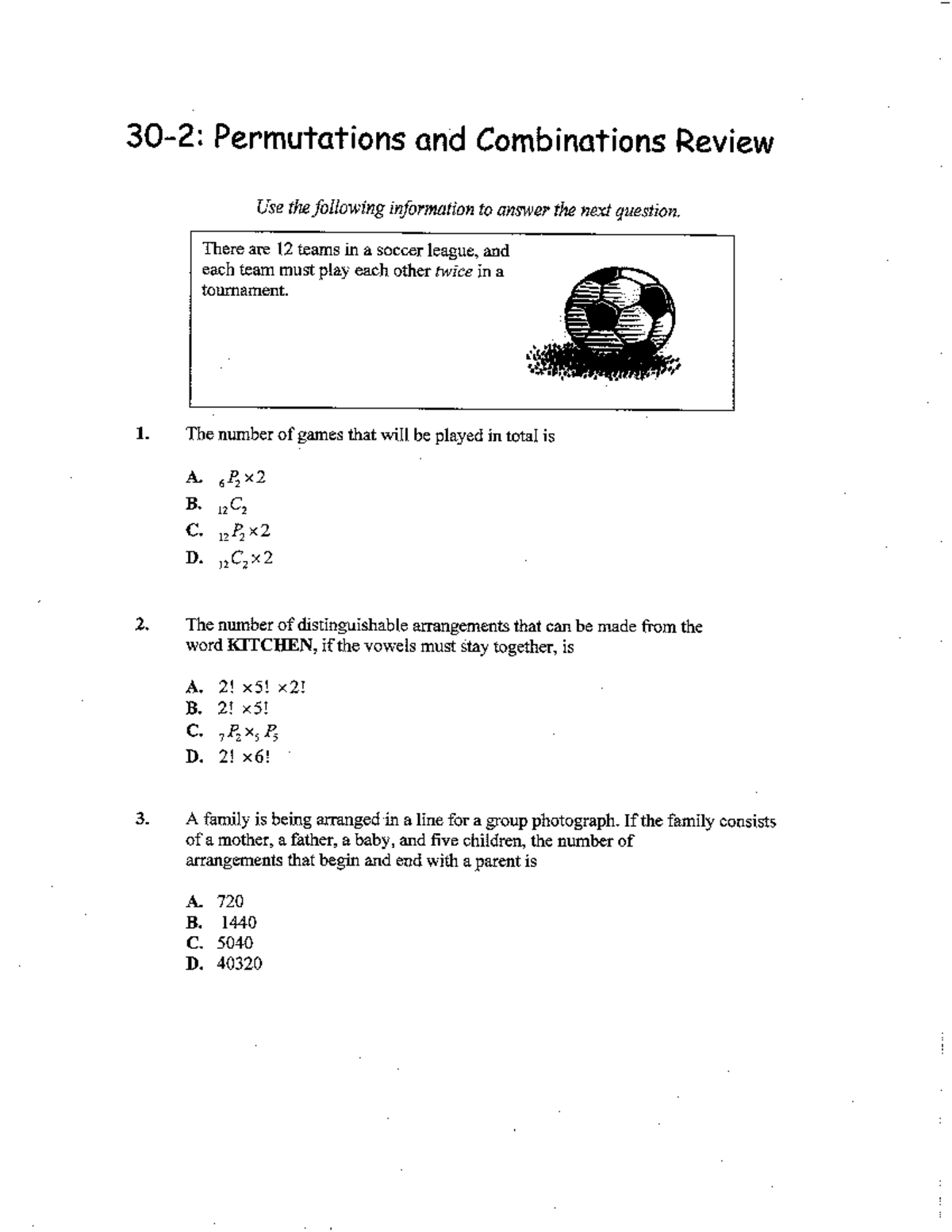 Perms and Combs Review Diploma Style fern - Permutations and ...